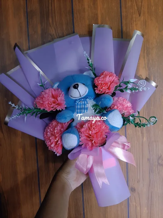 Buket wisuda/Bouqet boneka/Bunga/Bear/Graduation/Bucket Anniversary ...