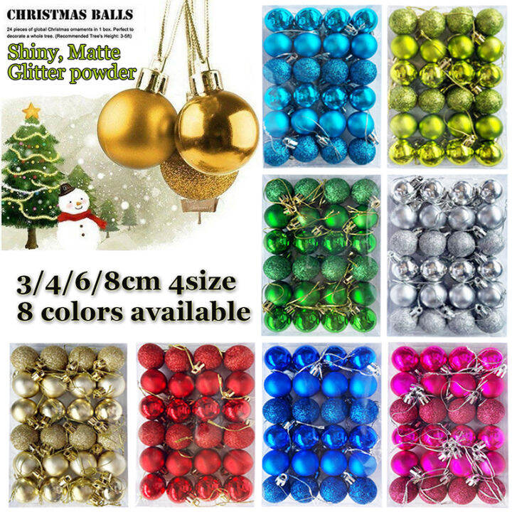 Christmas Balls Decoration Set Big Size Christmas Tree Ornaments Decors ...