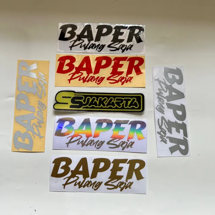 STIKER STICKER BAPER PULANG SAJA CUTTING | Lazada Indonesia