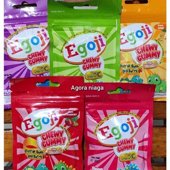 Egoji Sachet 10 Chewy Gummy Permen Multivitamin Anak | Lazada Indonesia