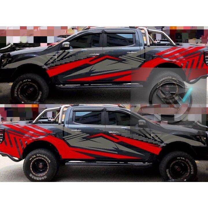 (Ready Stock) Ford Ranger 4x4 Off Road Car Body Vinyl Decal Sticker ...
