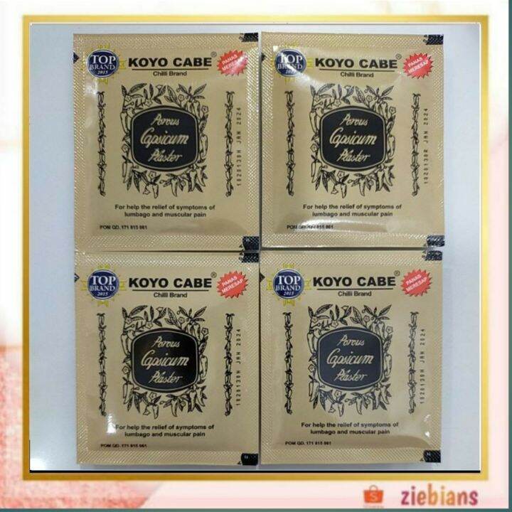 Koyo Cabe 1 sachet isi 10 pc, Untuk Nyeri otot dan pegal pegal | Lazada ...