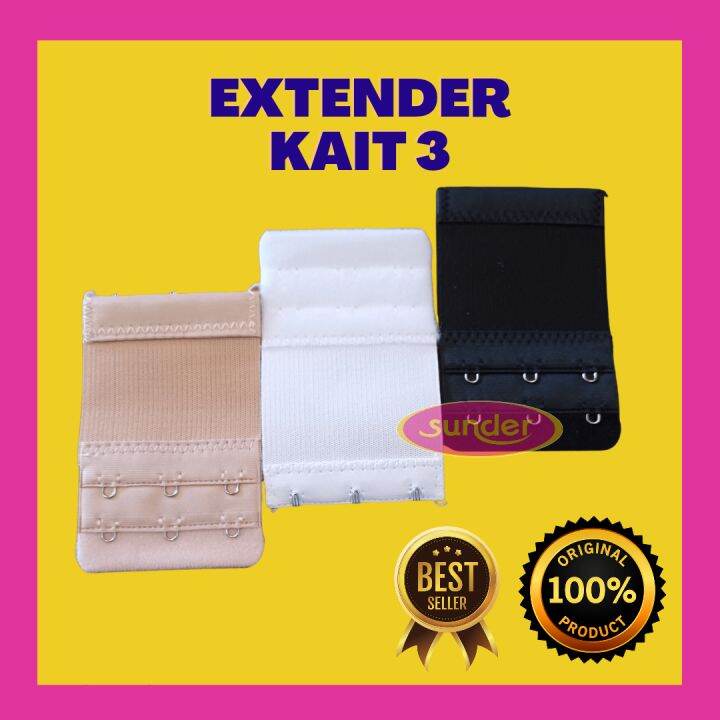Sunder Promo Kait Bh Tambahan 2 Baris Extender Bra Wanita 3 Baris Warna ...
