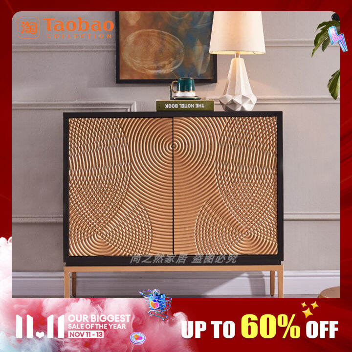 Accessible Luxury Entrance Sideboard Foyer Storage Shoe Cabinet Homestay Room Curio Cabinet ...