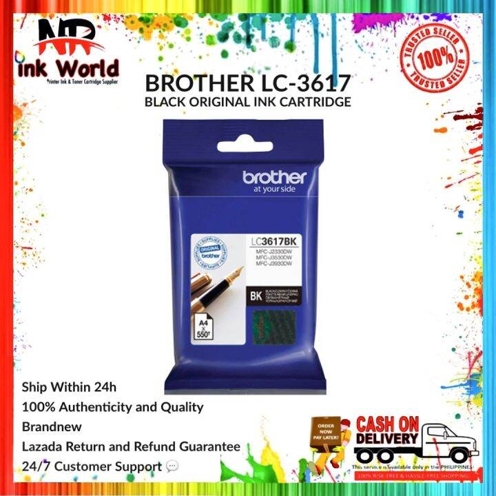 Brother LC-3617 Black Original Ink Cartridge (LC3617) | Lazada PH