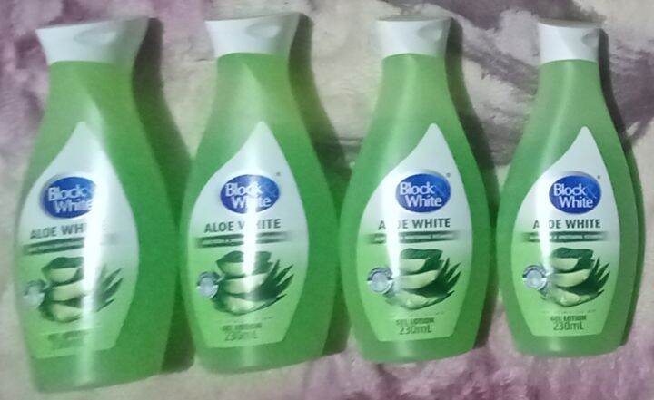 BLOCK & WHITE Aloe vera & Whitening Vitamins Lotion 230ml | Lazada PH