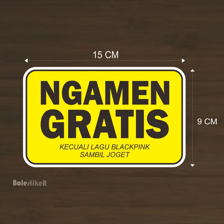 stiker ngamen gratis sticker | Lazada Indonesia