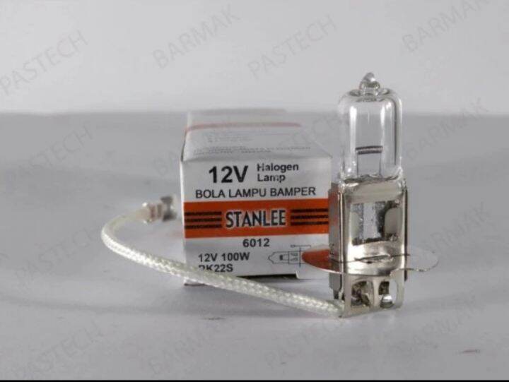 STANLEE (6012) H3/H 3 12V-100W Bohlam Lampu Halogen H3 12V-100W ...
