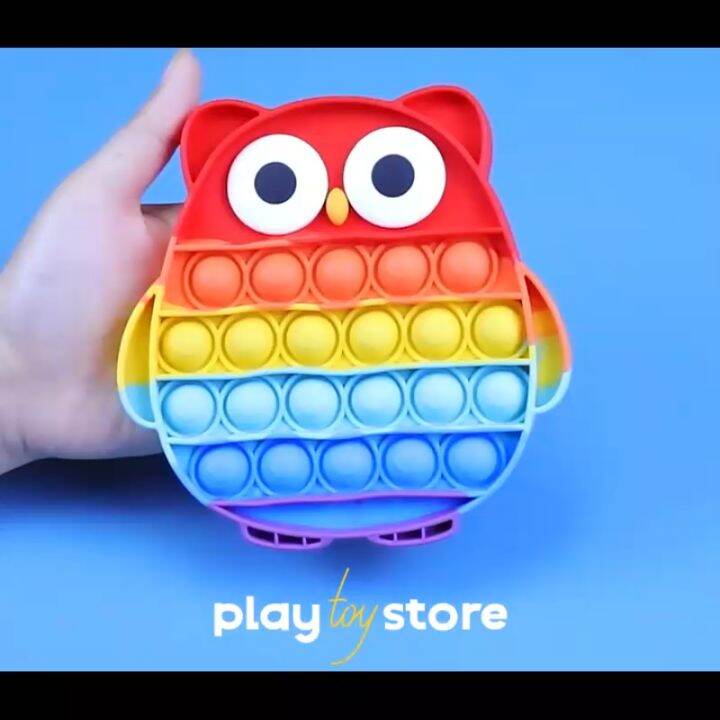 Popper Fidget Toy, Rainbow Poppet Its Push Pop Bubble Fidget Toy for ...