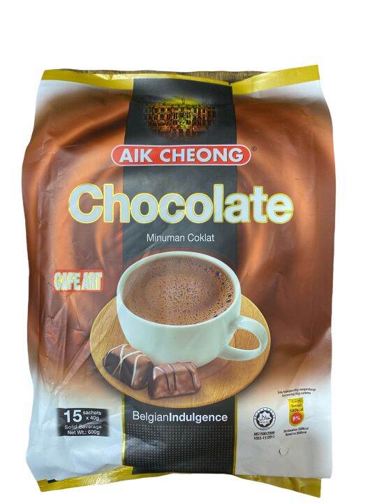 ช็อกโกแล็ตร้อน Aik chong ทรีอินวัน พร้อมชง สำเร็จรูป เข้มข้นอร่อย หวาน ...