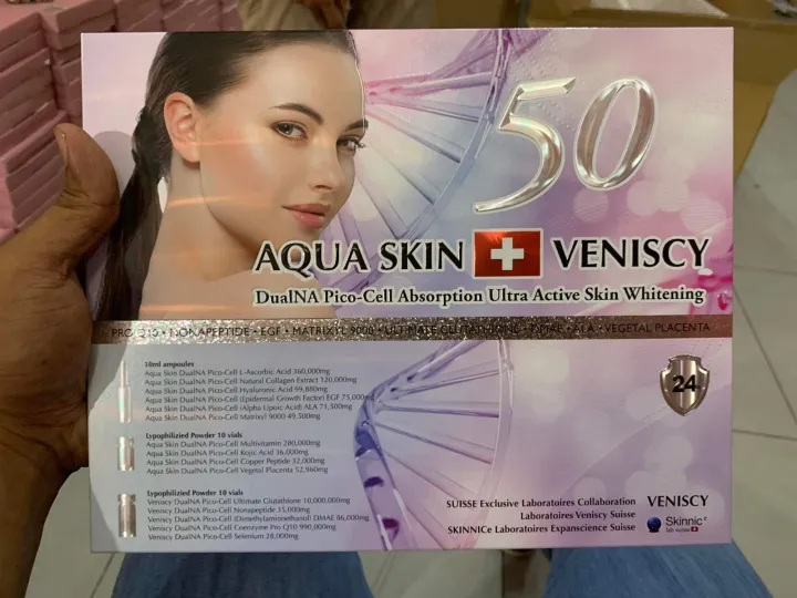Glutathione AquaSkin Veniscy 50 SkinImmunity IV Drip Set Complete ...