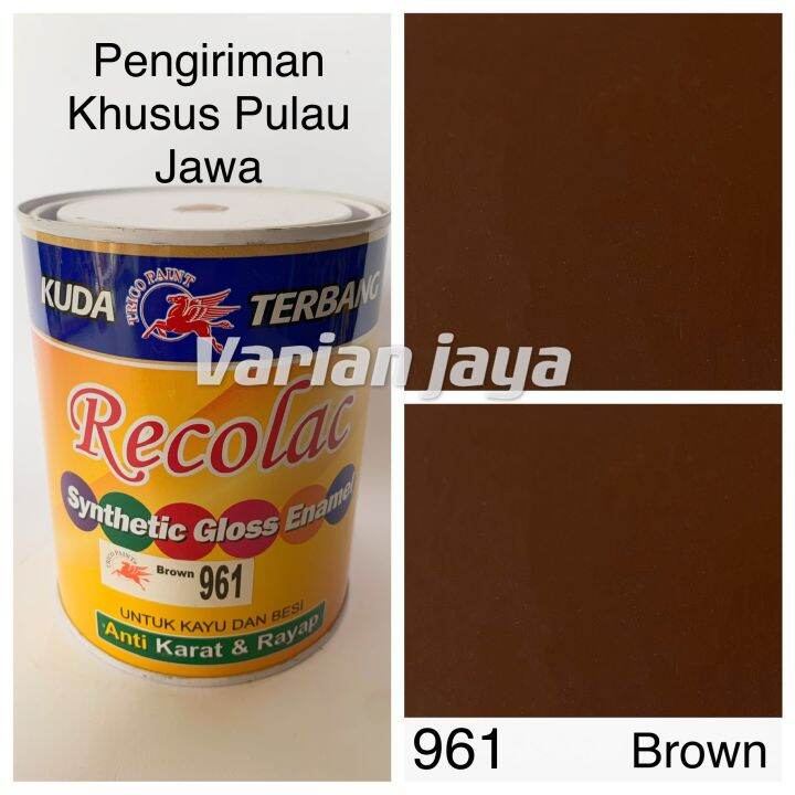 Recolac Kuda Terbang Cat Besi Anti Karat Cat Kayu Anti Rayap Coklat ...