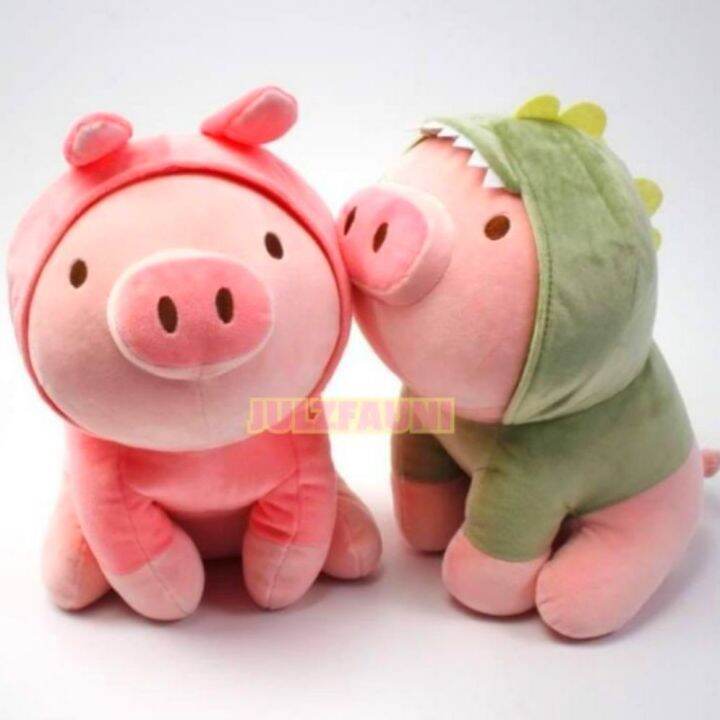 SITTING PINK or GREEN PIG PIGLET PLUSH TOY STUFFED TOYS by Miniso ...