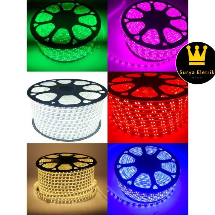 LAMPU STRIP LED SELANG SMD 5050 100M 100 METER / LAMPU PLAFON CEILING ...