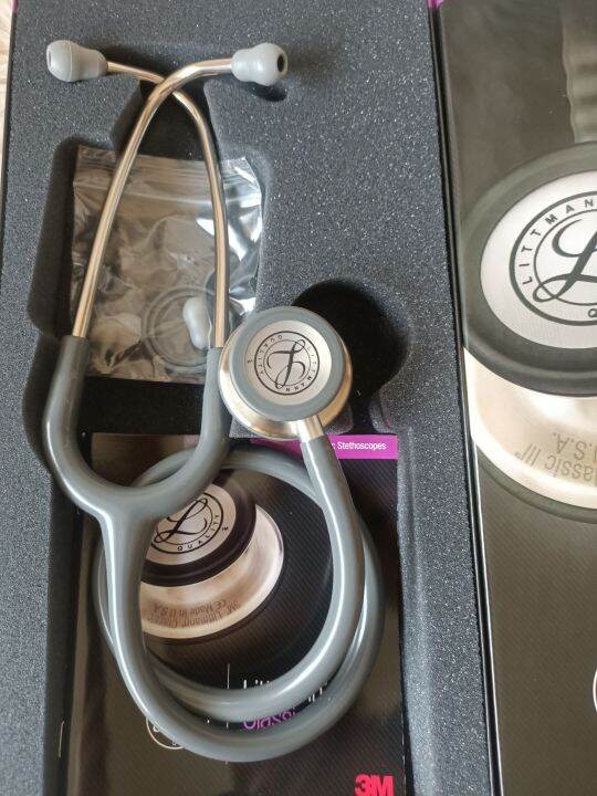 3M Littmann Stethoscope Classic 3 GRAY Regular Finish Chestpiece ...