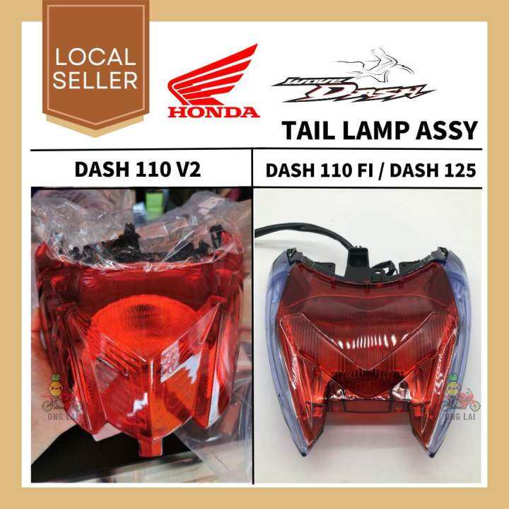 HONDA WAVE DASH 110 V2 LAMA DASH 110 FI DASH 125 TAIL LAMP ASSY LAMPU ...