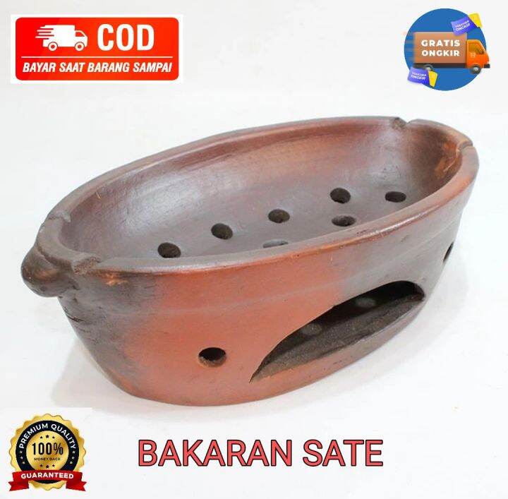ANGLO BAKARAN SATE OVAL TEMPAT BAKAR SATE NATURAL | Lazada Indonesia