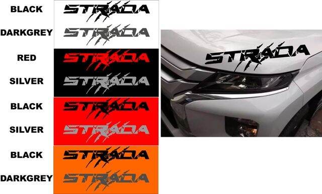 Mitsubishi Strada Hood Sticker Monster Claw Design | Lazada PH