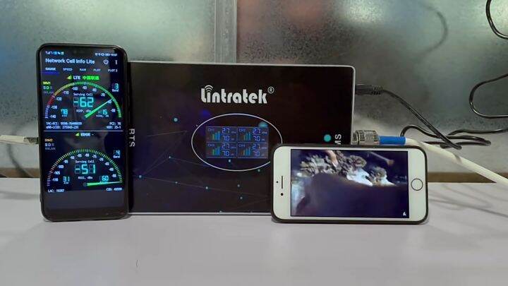 Lintratek Penguat Seluler Empat Band GSM 2G 3G 4G B20 LTE 800 900 1800 2100 2600 Ponsel 850 ...