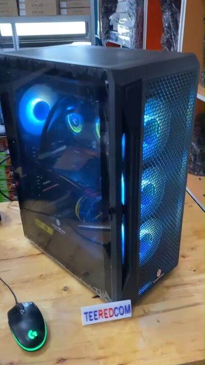 คอมประกอบ40เทรด2CPU dual cpu INTEL Xeon E5 2690v2 X2 20c/40t.3.0-3.6ghz Ram ecc16-128gb Vga4-8Gb ...