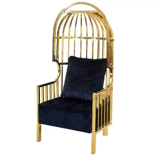 Bird Cage Gold Chair Accent Chair or Wedding Chair or Debut Chair ...