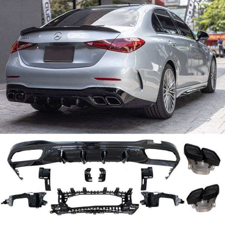 Mercedes Benz W206 2022 2023 2024 C class C63 Amg rear diffuser lip ...