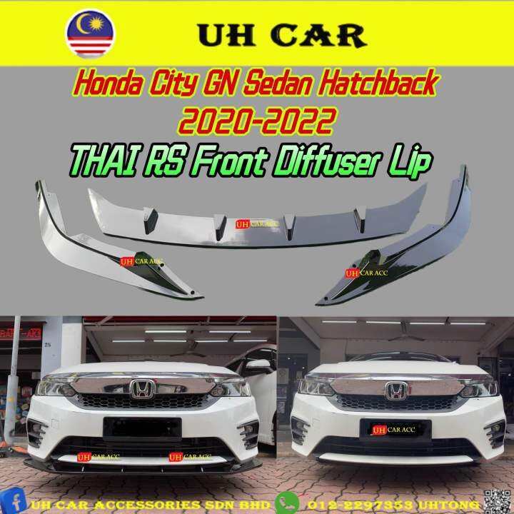 (THAI RS) Honda City Gn Gn2 Sedan Hatchback Thai Rs Front Diffuser Lip Skirt Bodykit Skirting ...