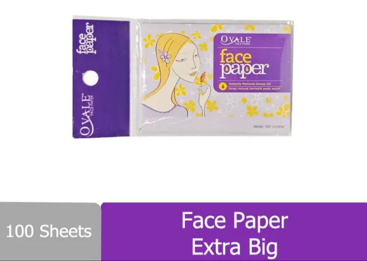 Ovale face paper extra big ( kertas minyak) isi 100 lembar | Lazada ...