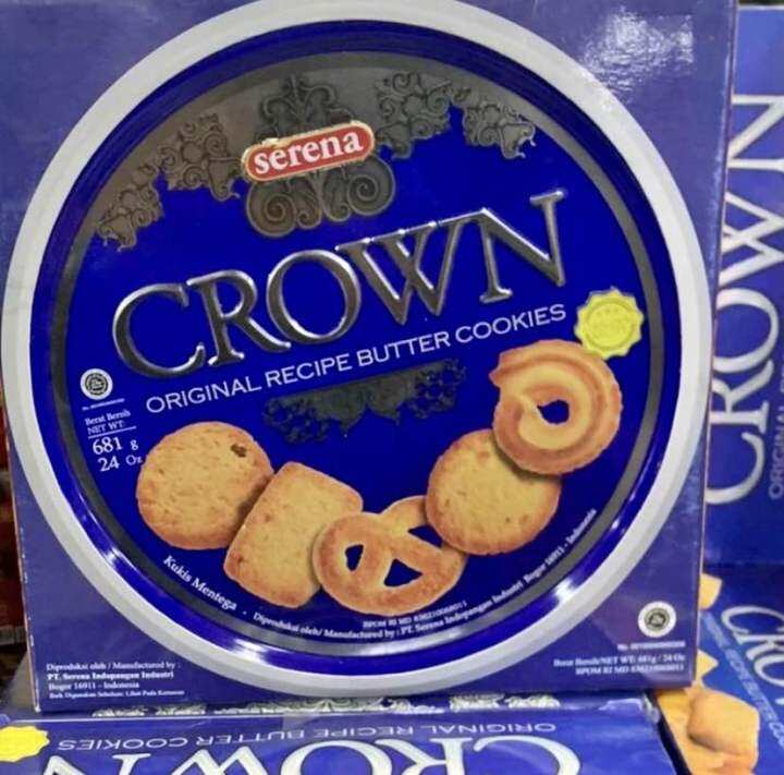 Serena butter cookies crown kaleng 618gr | Lazada Indonesia