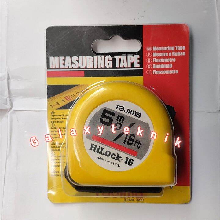 Meteran Roll 5 Meter Original Tajima Ft 16 Made in Japan Maeteran 5 M 16 Ft Meteran Original ...