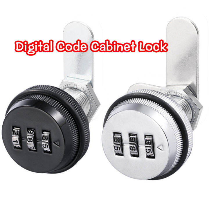3 Digital Code Combination Cabinet Drawer Lock Zinc Alloy Drawers ...