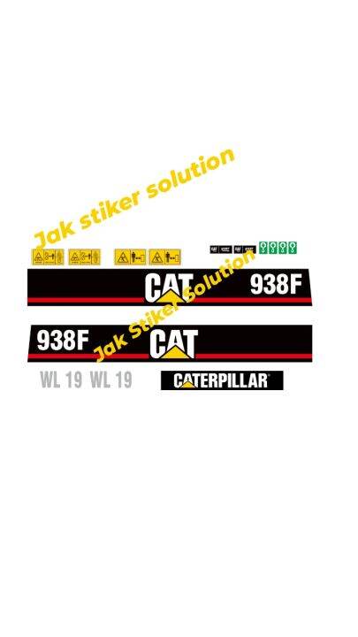 Stiker Cat 938F Caterpillar Sticker Alat Berat | Lazada Indonesia