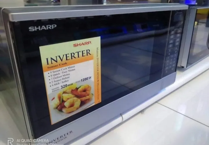 Sharp R-380F(S) Touch Control Electronic Display 33L Microwave Oven ...