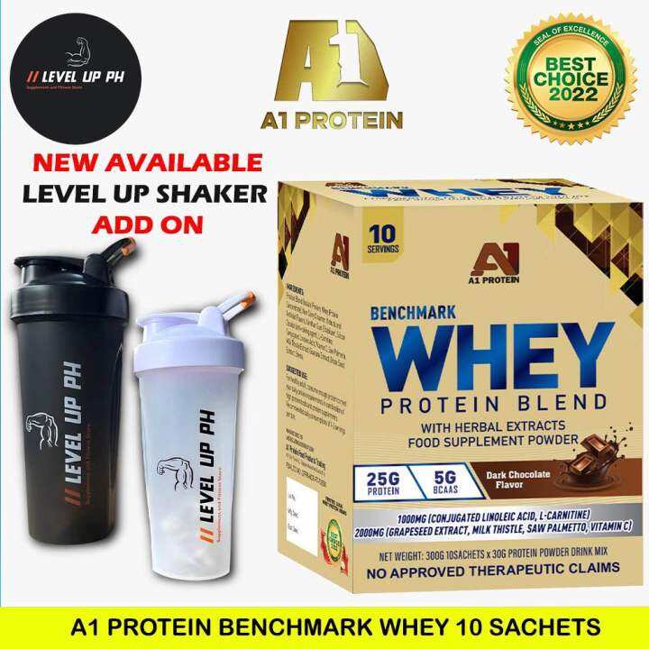 A1 Protein Benchmark 100% Whey Protein 10 Servings New Packaging (11/24 ...