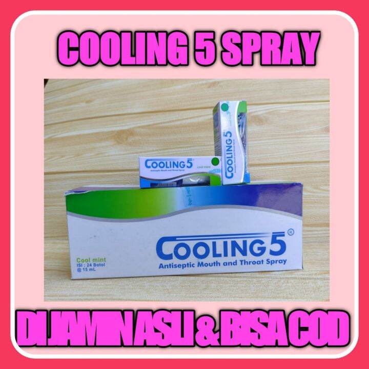 COOLING 5 SPRAY COOL MINT ISI 15ml Buat tenggorokan wangi dan segar dan ...