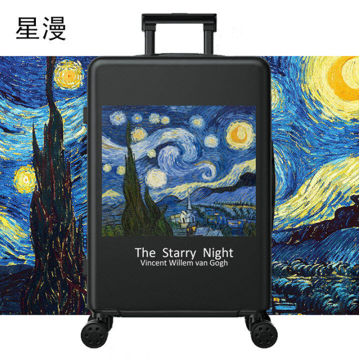 Van Gogh Starry Sky Trolley Case Art Luggage Men Women Fashion Boarding ...