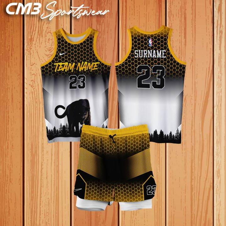 Basketball Jersey Set Full Sublimation Change Team Name and Number ...