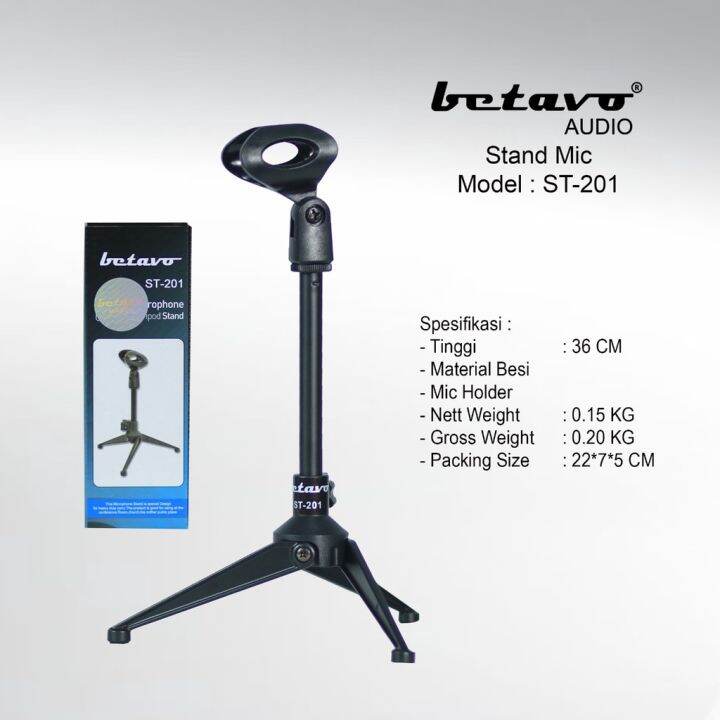 stand mic meja betavo 201 full besi original stand mic | Lazada Indonesia