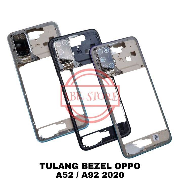 TULANG BEZEL OPPO A52 / A92 - MIDDLE FRAME RANGKA TUTUP MESIN OPPO A92 ...