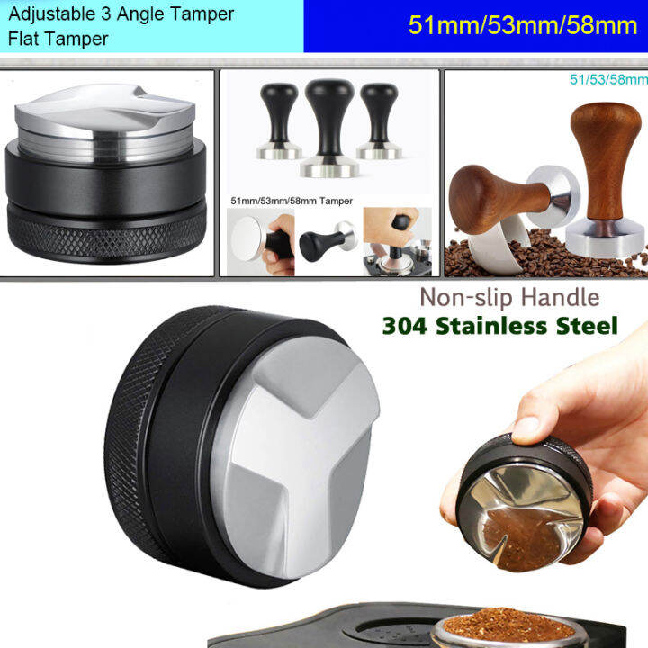304 Stainless Steel 51/53/58mm Coffee Powder Hammer Tamper, Aluminum ...