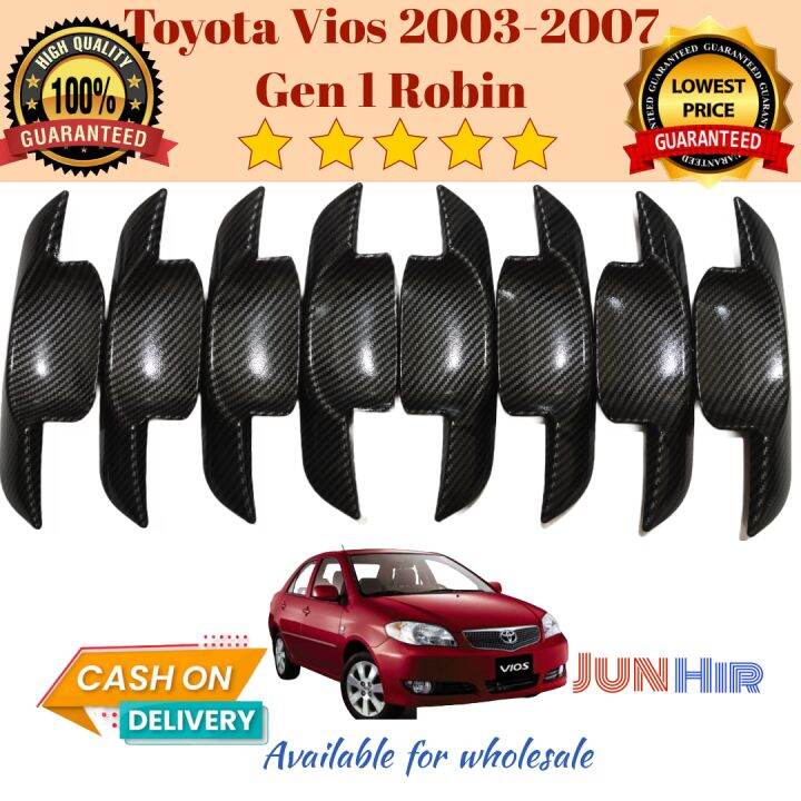 Toyota Vios 2003 2004 2005 2006 2007 Gen 1 Robin Door Bowl Cover Carbon ...