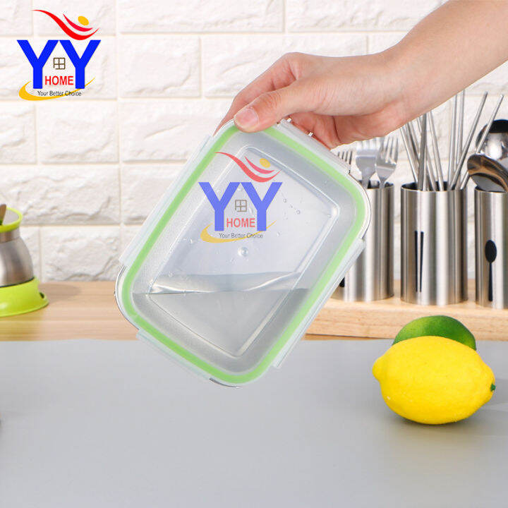 SUS 304 Stainless Steel Lunch Box with Lid / Microwave heated / Food ...