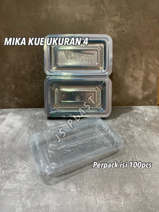 (ISI 100pcs) Mika Kue Ukuran 4 / Mika Plastik 4 - Mika Bolu Ukuran 4 ...