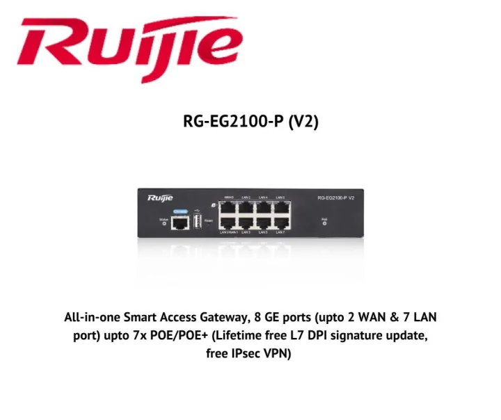 Ruijie RG-EG2100-P V2 Security Gateway | Lazada