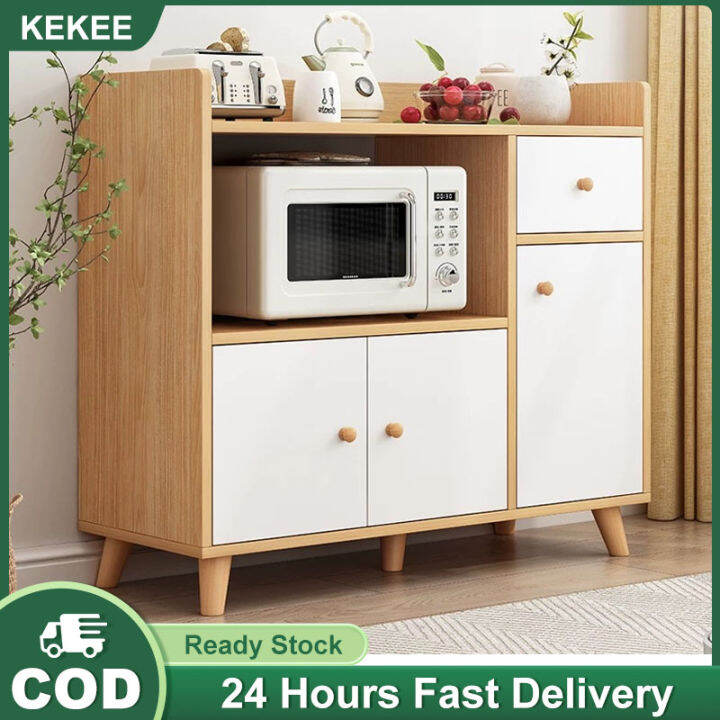KEKEE Kitchen Cupboard Modern Multifunctional Side Cabinet Sideboard ...