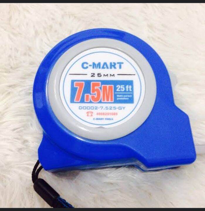 Meteran 7,5 meter Cmart - meteran tahan banting anti karat | Lazada ...