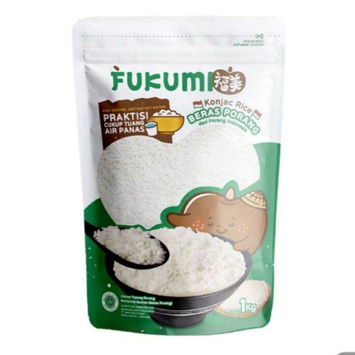 FUKUMI Konjac Rice Beras Porang 1 Kg | Lazada Indonesia