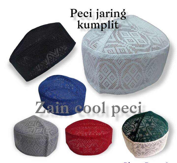 Peci jaring peci jala Terlaris terbaik peci aldan nyaman / kopiah haji ...