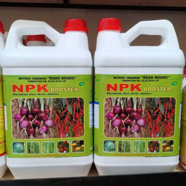 pupuk npk booster 5 liter pupuk lengkap buah daun majemuk anti jamur dan ga3 zpt | Lazada Indonesia