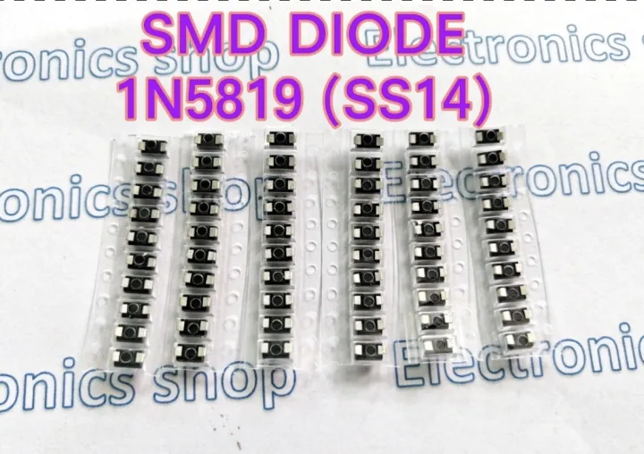 10ชิ้น SMD DIODE 1N 5819 (SS14) ไดโอด DO-41 1A 40V Schottky Diode ...